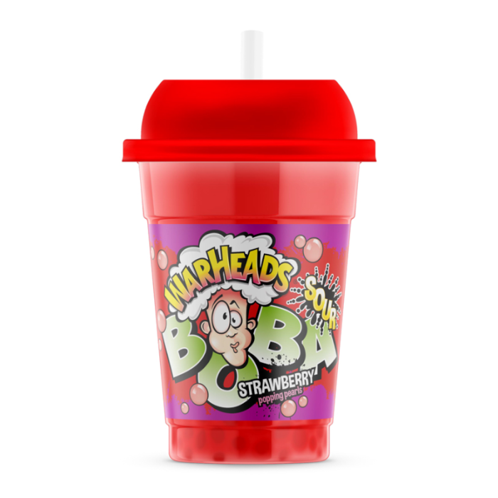 Warheads Sour Boba Strawberry 400ml – Crazy Candy Co