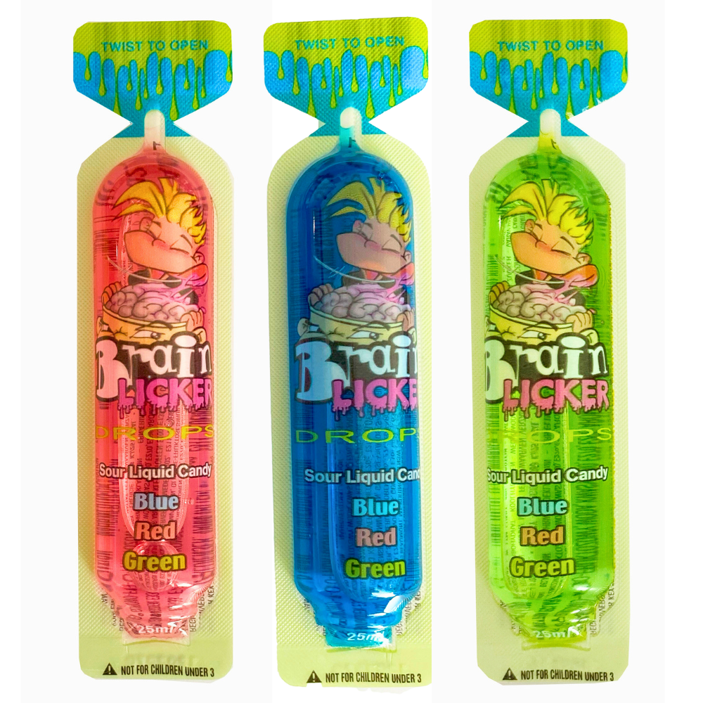 Brain Licker Drops Tubes 25ml – Crazy Candy Co