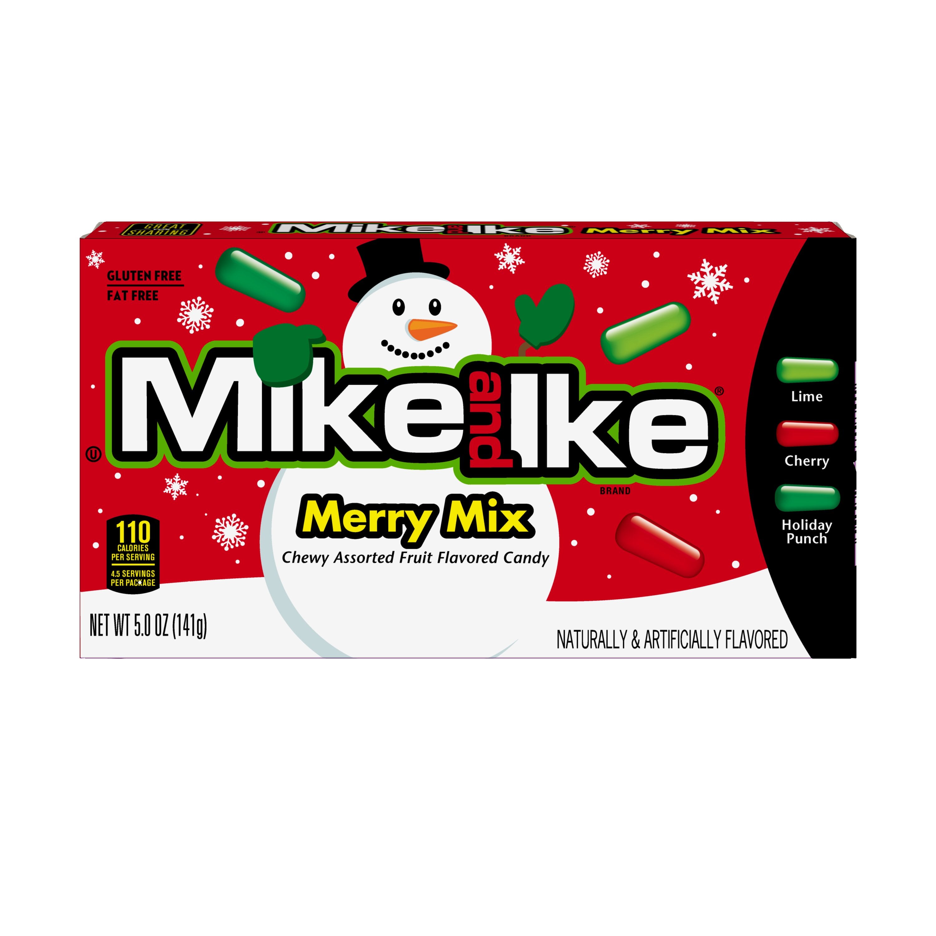 Mike & Ike Xmas Merry Mix Theatre Box – Crazy Candy Co